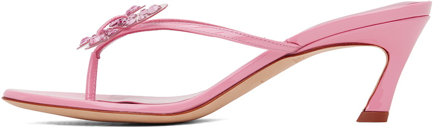 Blumarine Pink Butterfly 119 Heeled Sandals Blumarine