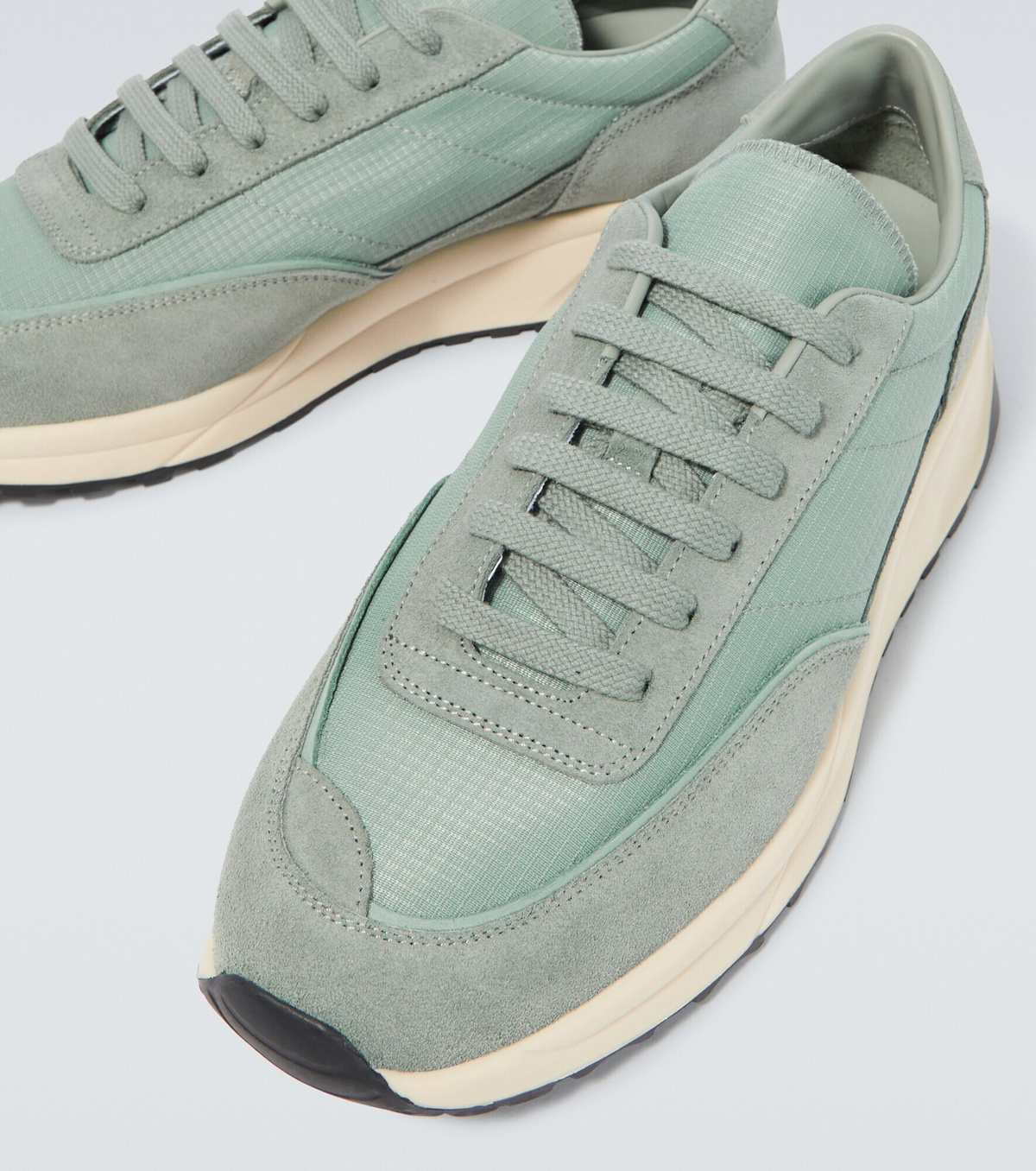 Common Projects - Track 80 suede-paneled sneakers Common Projects