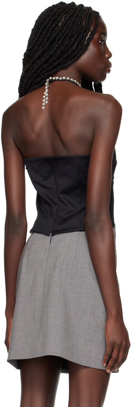 MSGM Black Star Halter Top MSGM