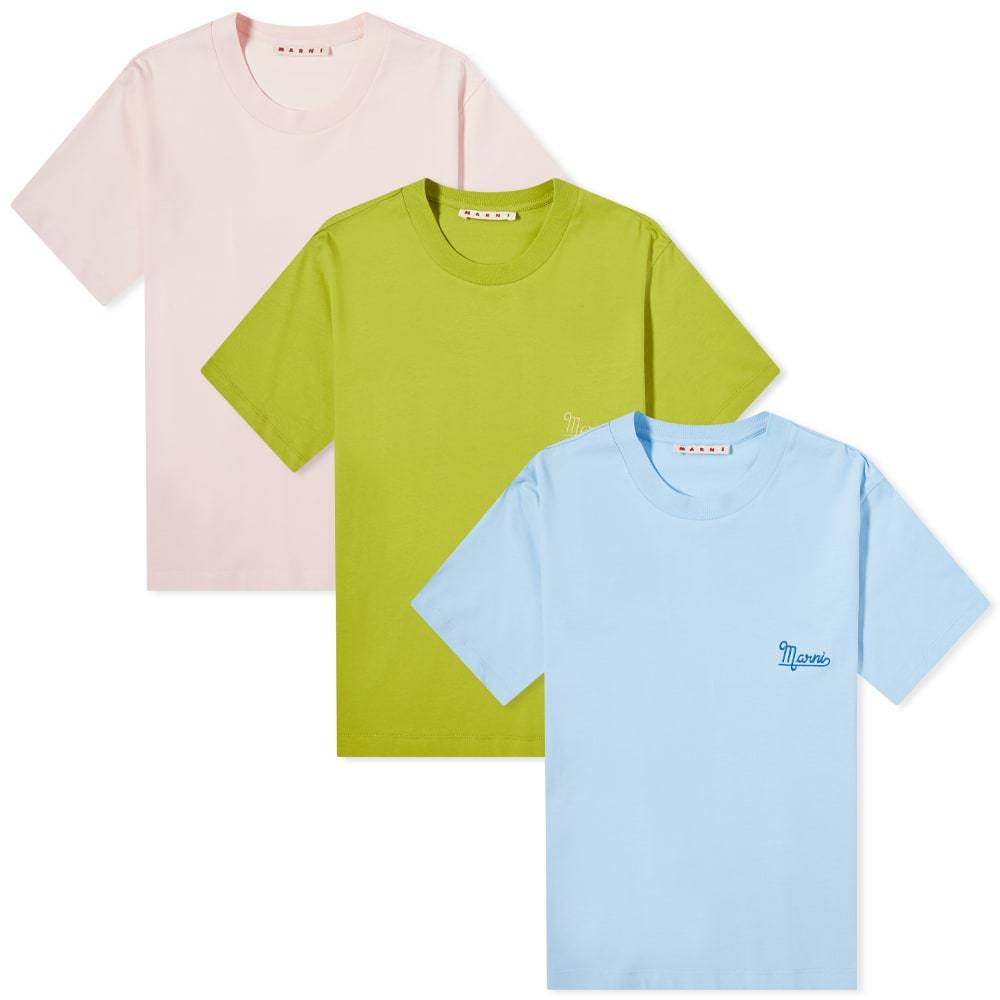 Marni Logo Tees - 3 Pack Marni