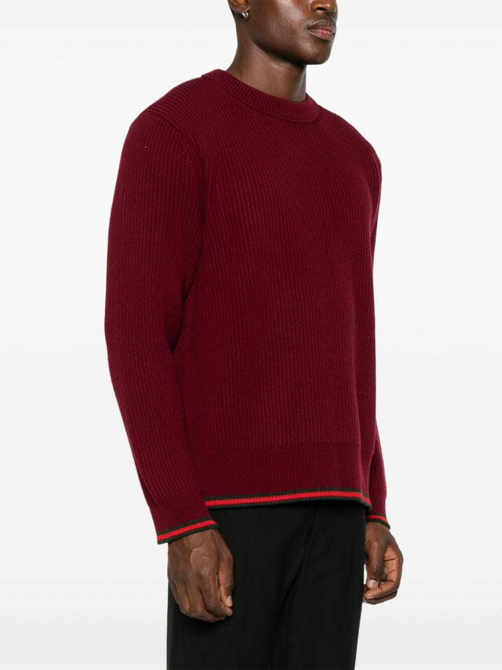 GUCCI - Crewneck Sweater In Cashmere And Wool Blend Gucci