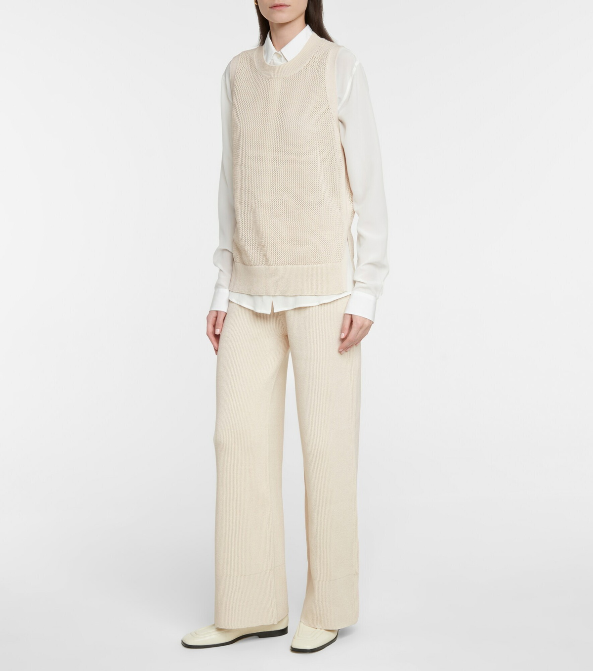 Joseph - Crispy wide-leg cotton-blend pants Joseph