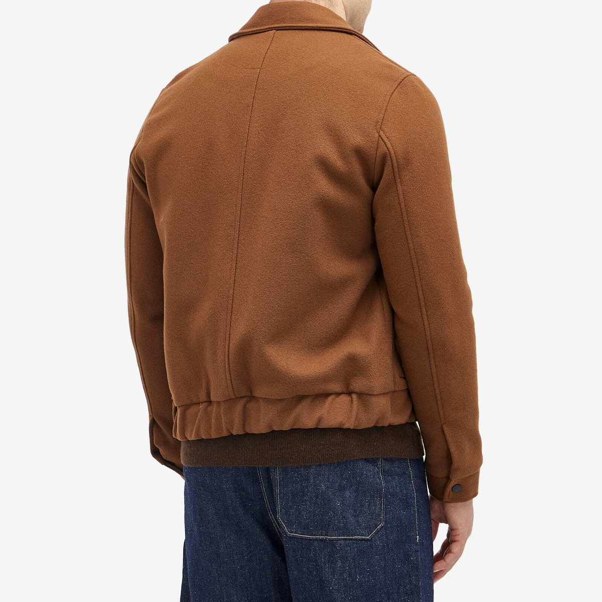 Oliver Spencer Men's Arlington Bomber Jacket in Tawny Brown Oliver Spencer