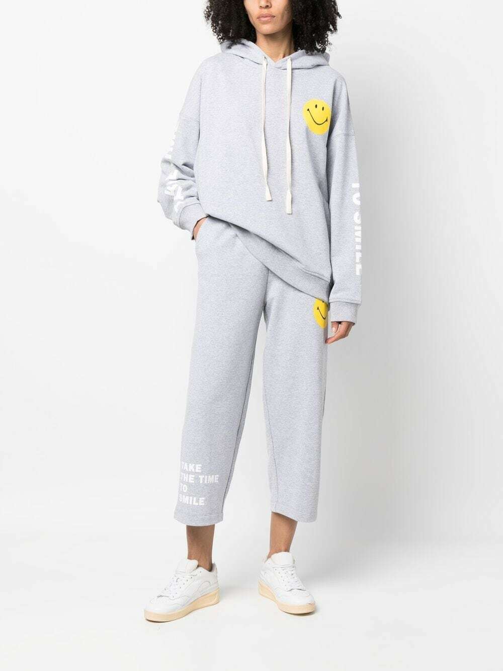 JOSHUA SANDERS - Smiley Logo Cotton Hoodie Joshua Sanders