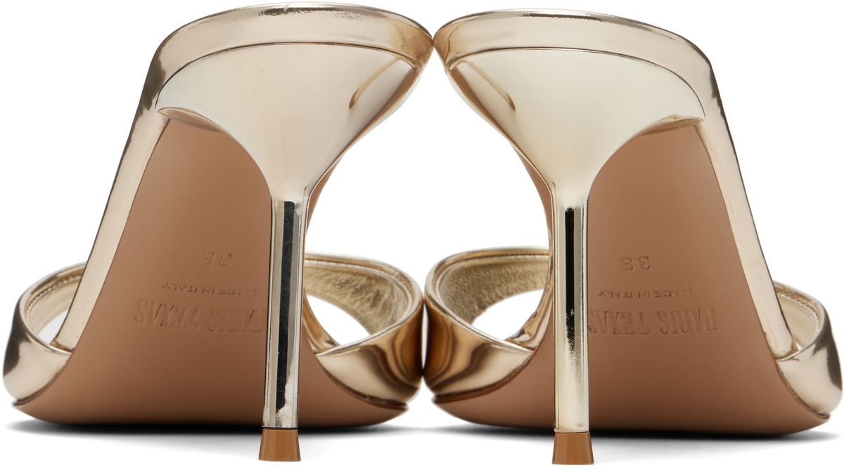 Paris Texas Gold Lidia 70 Mules Paris Texas