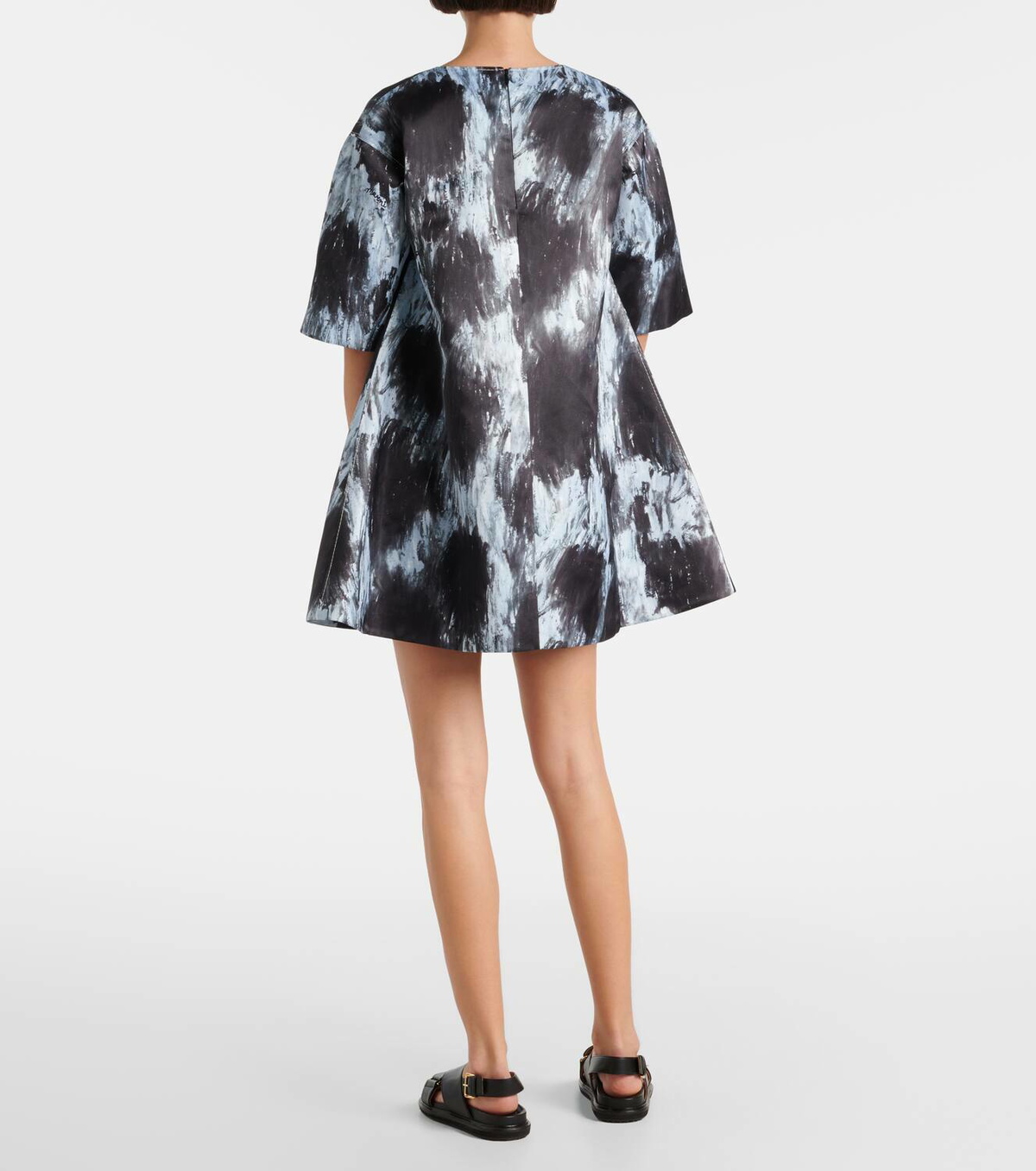 Marni Leopard-print duchesse satin minidress Marni