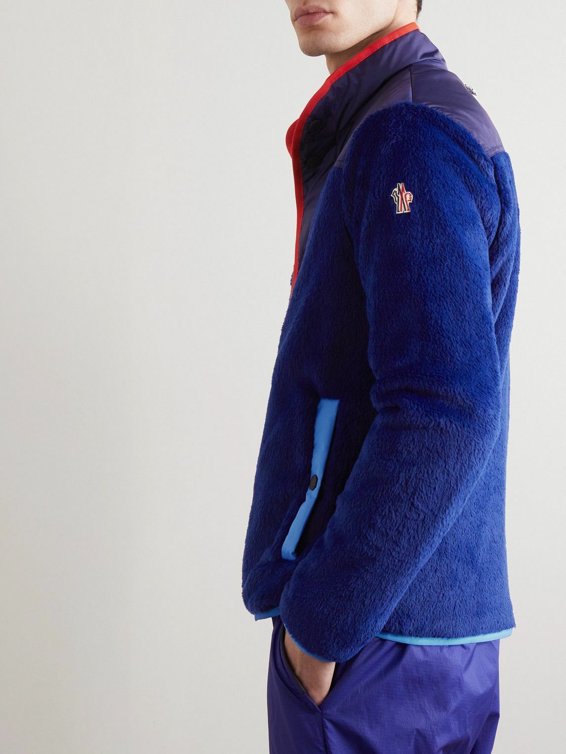 Moncler Grenoble - Reversible Shell and Fleece Down Jacket - Blue ...