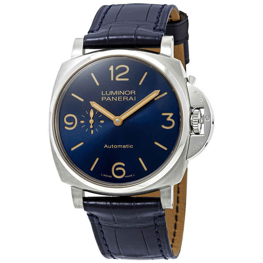 Panerai Luminor Automatic Blue Dial Mens Watch PAM00729 Panerai