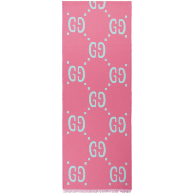 Gucci Pink GG Freedom Scarf Gucci