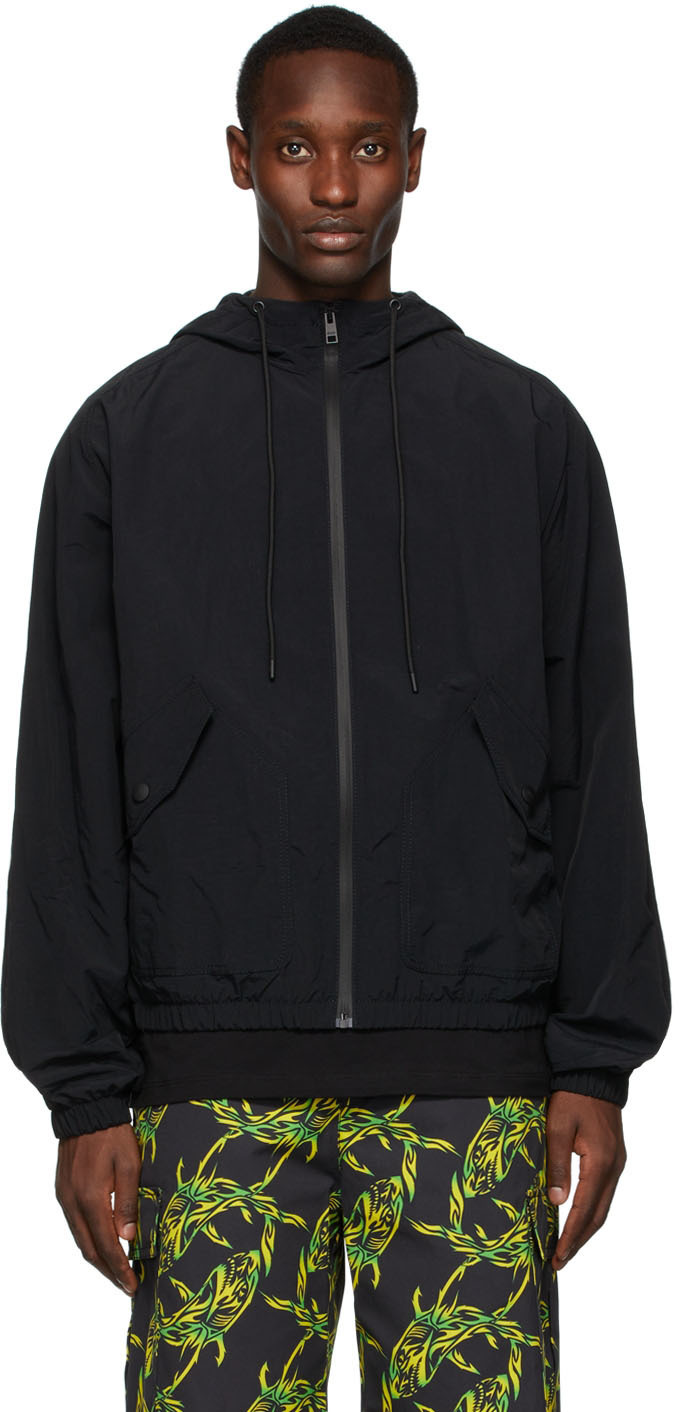 MSGM Black Giubbino Jacket MSGM