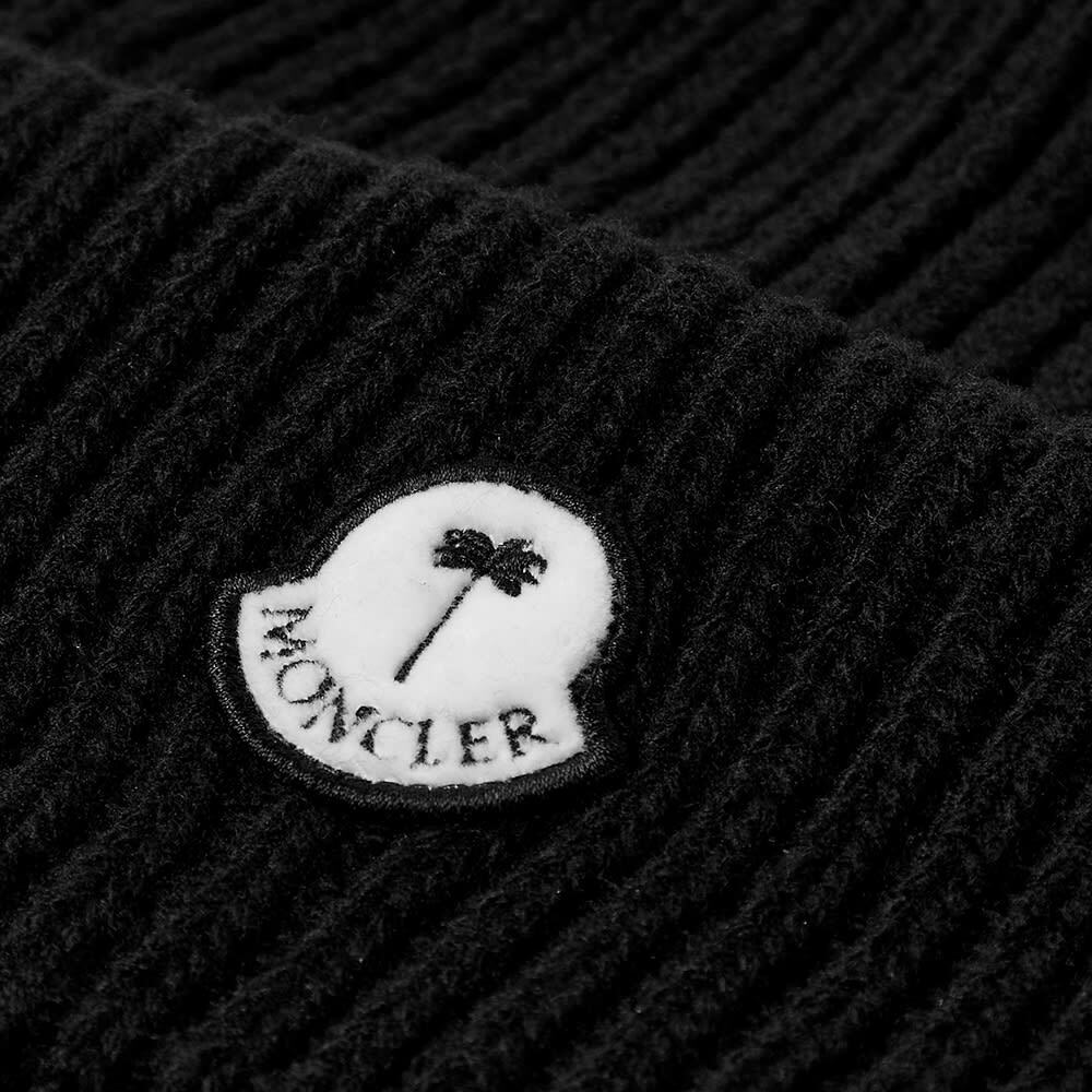 Moncler Women's Genius x Palm Angels Logo Beanie in Black Moncler