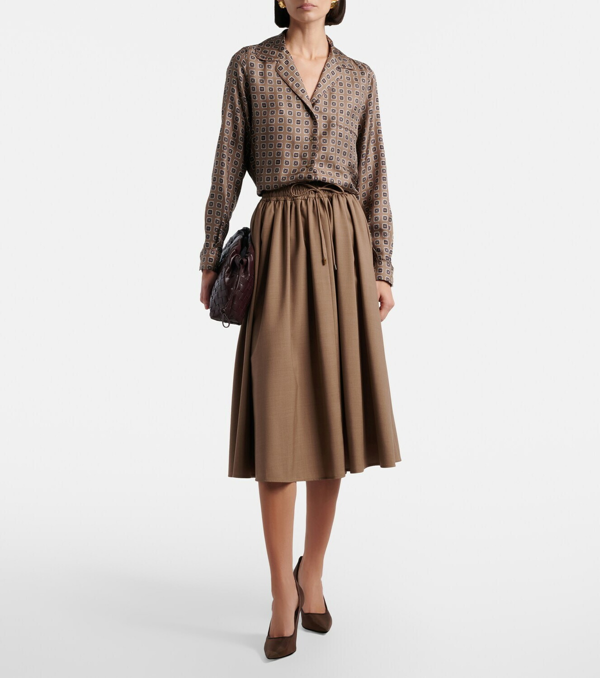Max Mara Livrea virgin wool midi skirt Max Mara