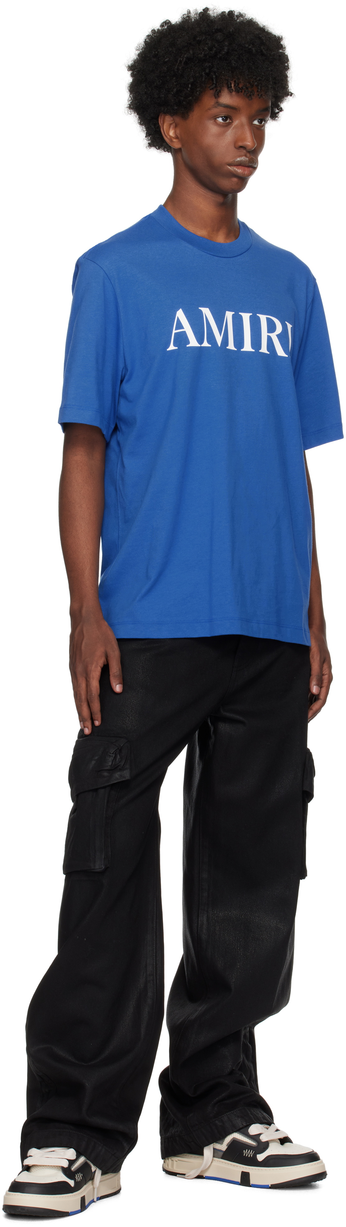 AMIRI Blue 'AMIRI' Core Logo T-shirt Amiri
