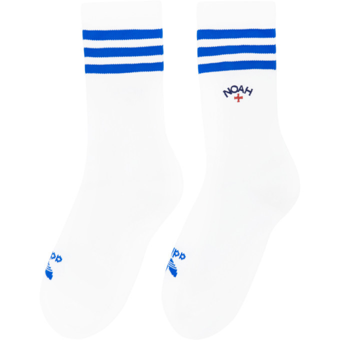 Noah NYC Three-Pack White adidas Originals Edition Crew Socks Noah NYC