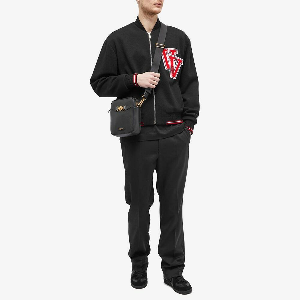 Versace Men's Medusa Side Bag in Black Versace