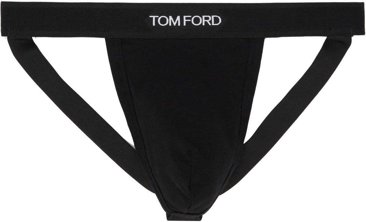 TOM FORD Black Cotton Jock Strap TOM FORD