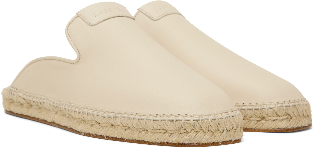 Lanvin Beige Dorma Leather Espadrille Loafers Lanvin