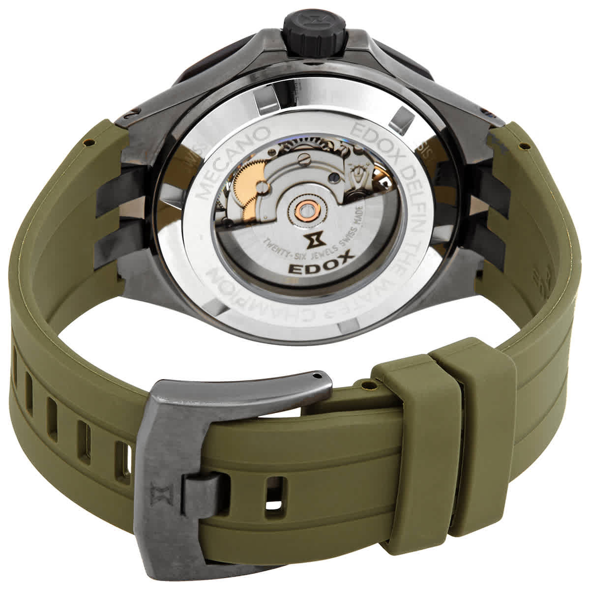 Edox Delfin Mecano Automatic Mens Watch 85303 357GNCAV VONB Edox