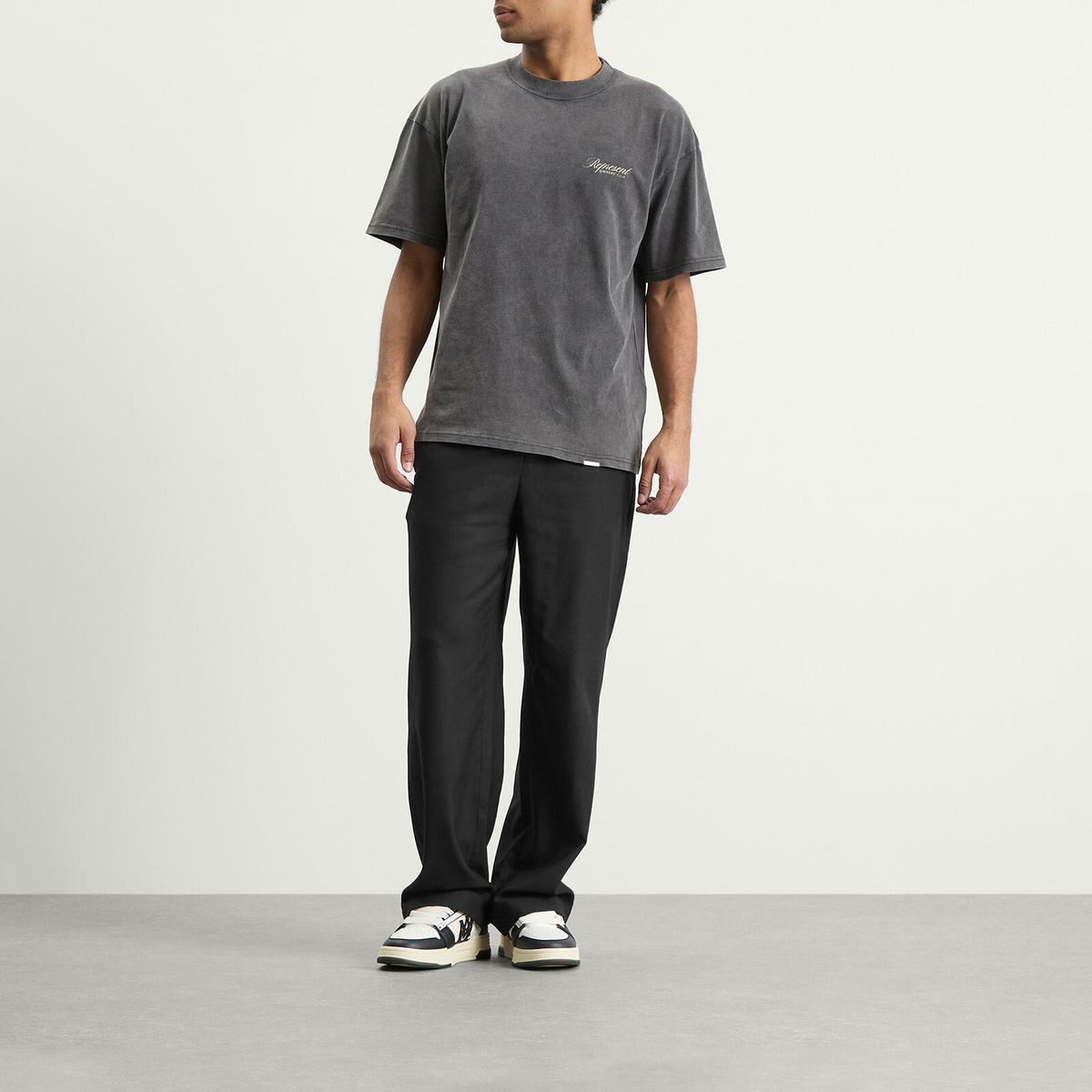 Represent Men's Owners Club Script T-Shirt in Vintage Grey Represent