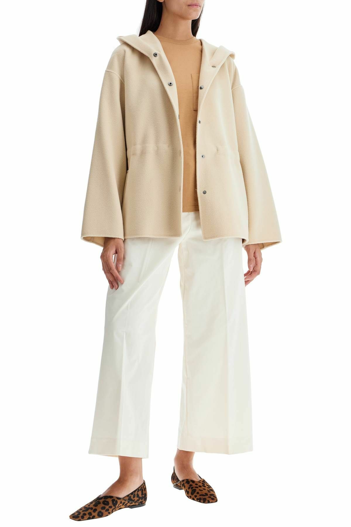 WEEKEND MAX MARA short coat with hood january Neutro Weekend Max Mara