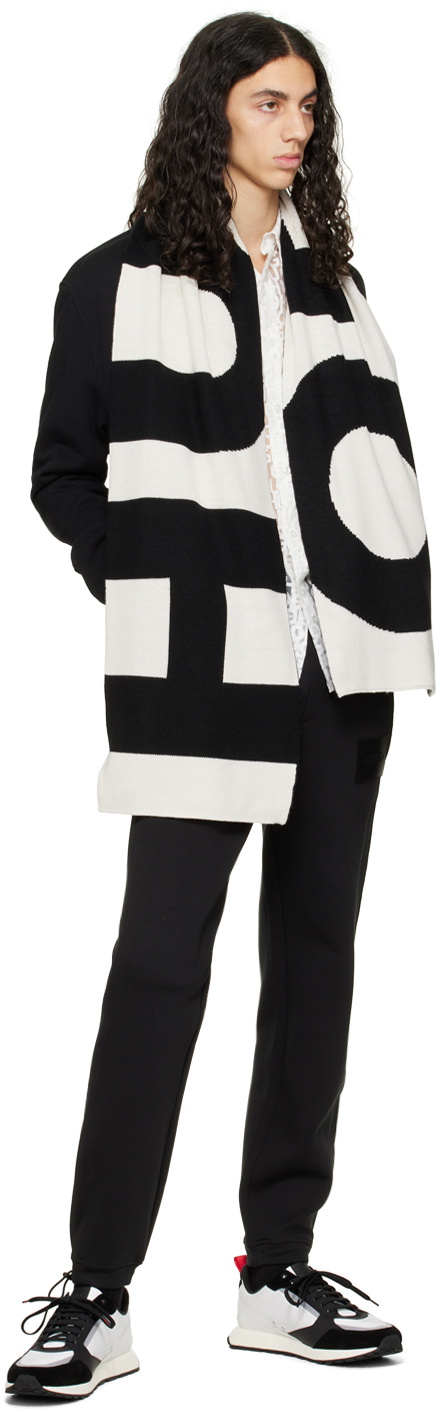 Hugo Black & White Retro Icelin Runn NYPU Sneakers Hugo Boss