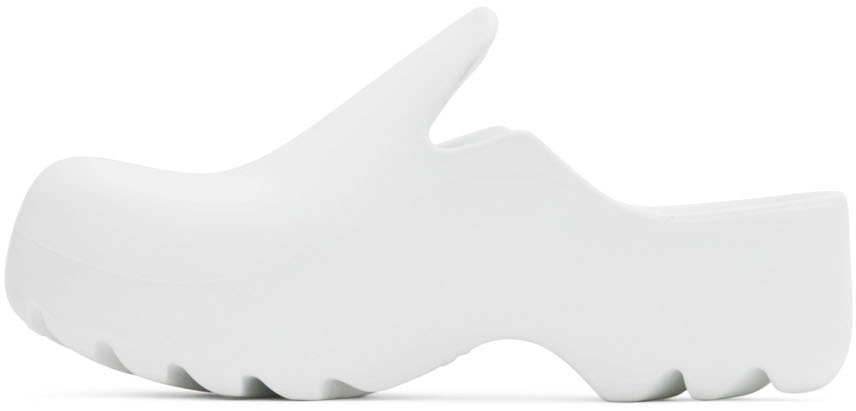Bottega Veneta White Rubber Flash Clogs Bottega Veneta