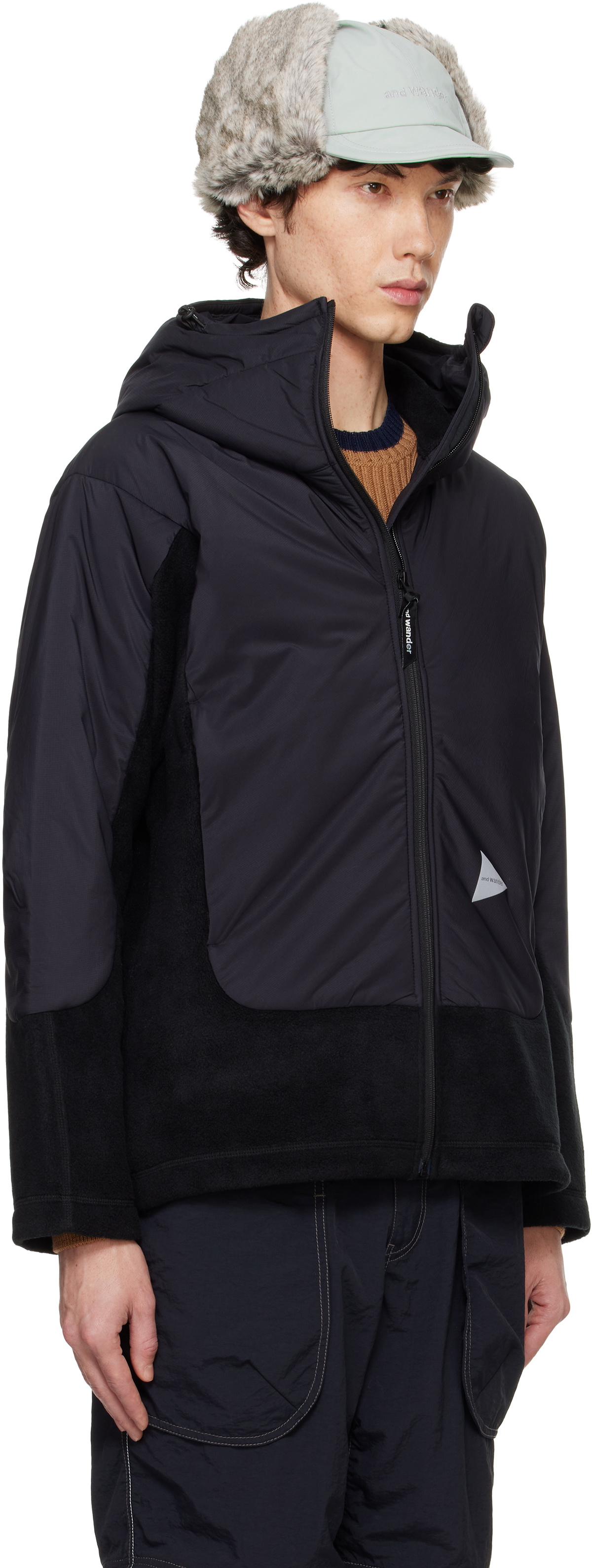 and wander Black Top Fleece Jacket and Wander