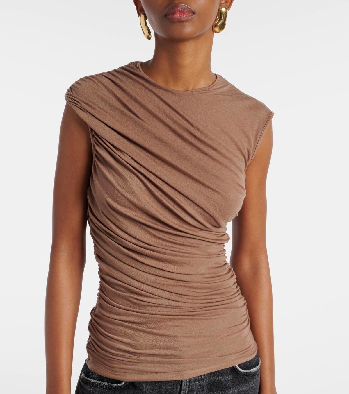 Agolde Ester ruched tank top AGOLDE