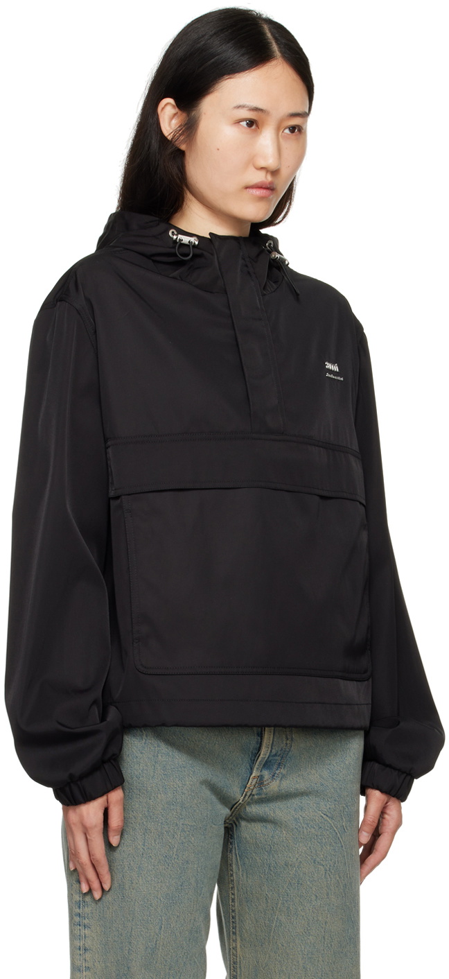 AMI Paris Black Hooded Jacket AMI