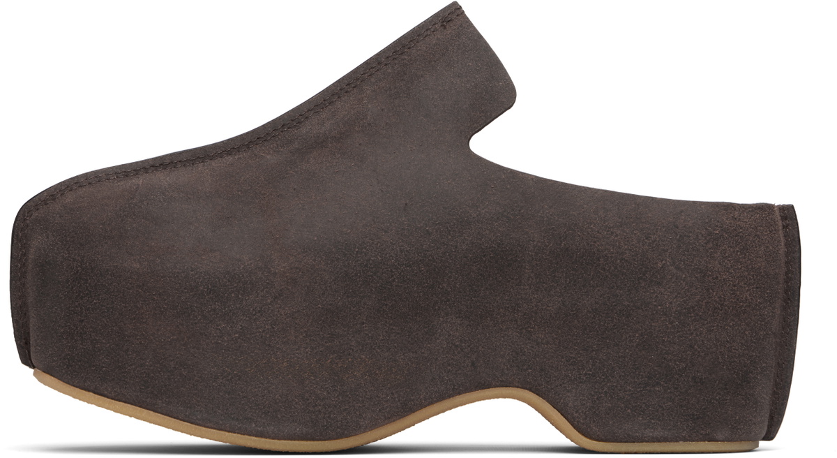 JW Anderson Brown Platform Clogs JW Anderson