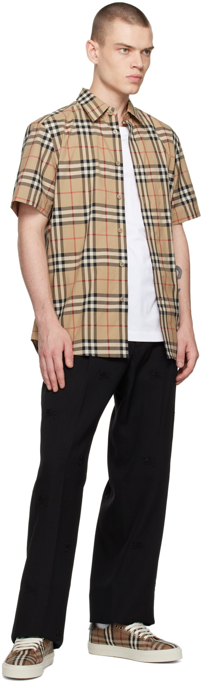 Burberry Beige Check Shirt Burberry