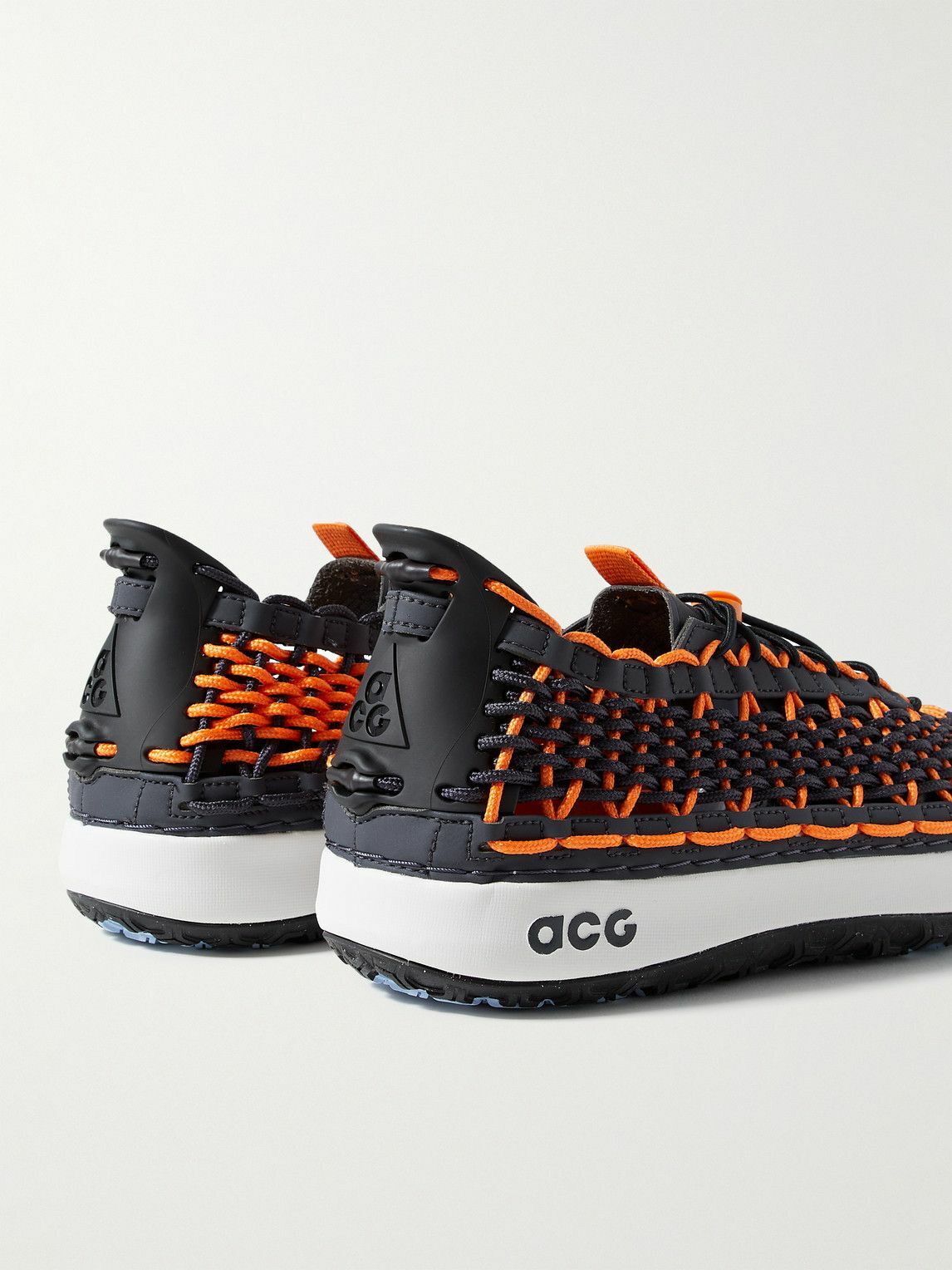 Nike - ACG Watercat Rubber-Trimmed Woven Cord Sneakers - Orange Nike