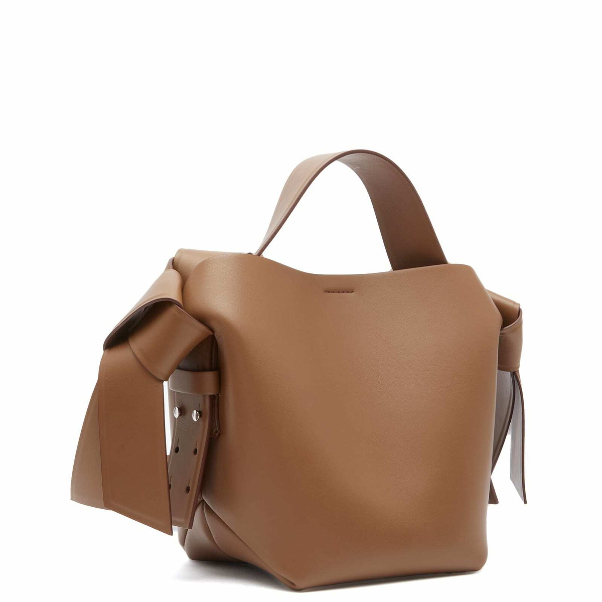 Acne Studios Women's Musubi Mini Leather Handbag in Camel Brown Acne ...