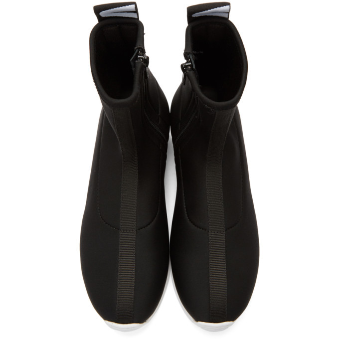 Versus Black Logo Sock High-Top Sneakers Versus