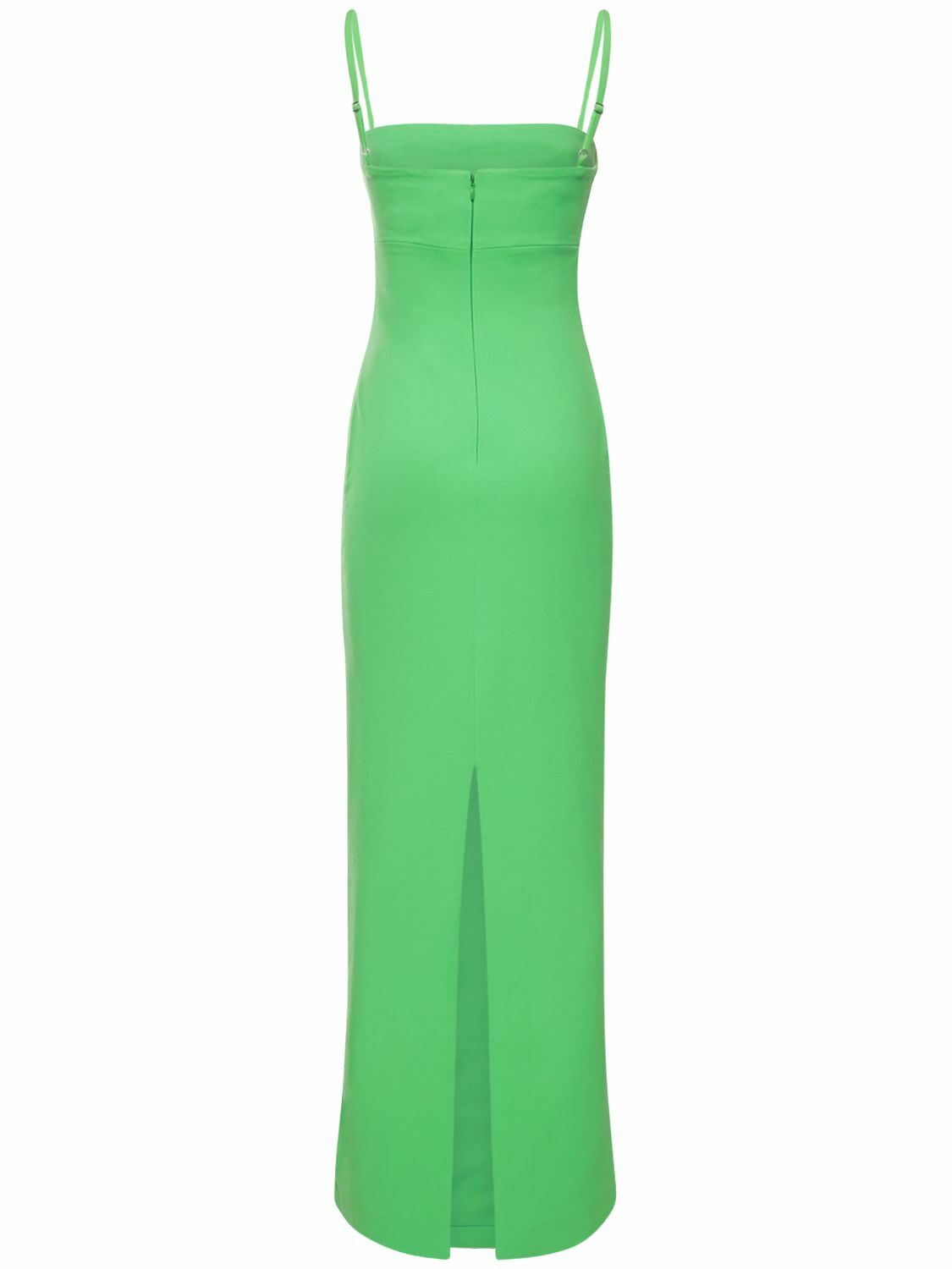 SOLACE LONDON Riley Crepe Knit Maxi Dress Solace London