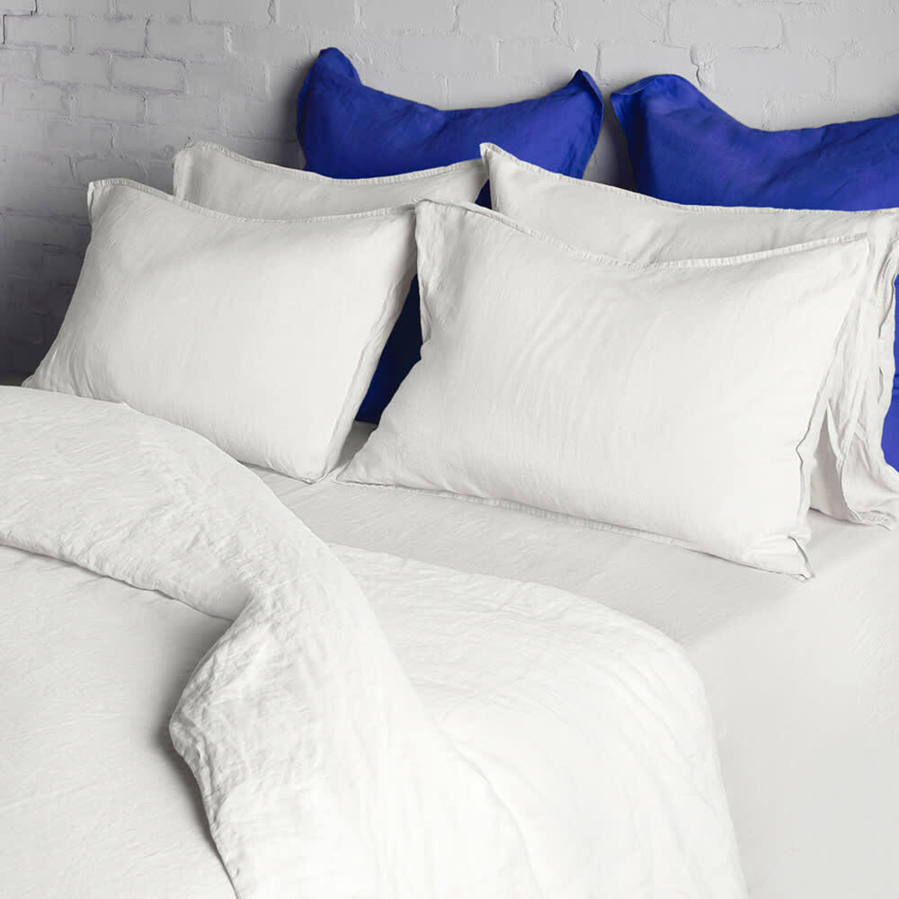 The Conran Shop Linen Double Duvet Cover in White The Conran Shop