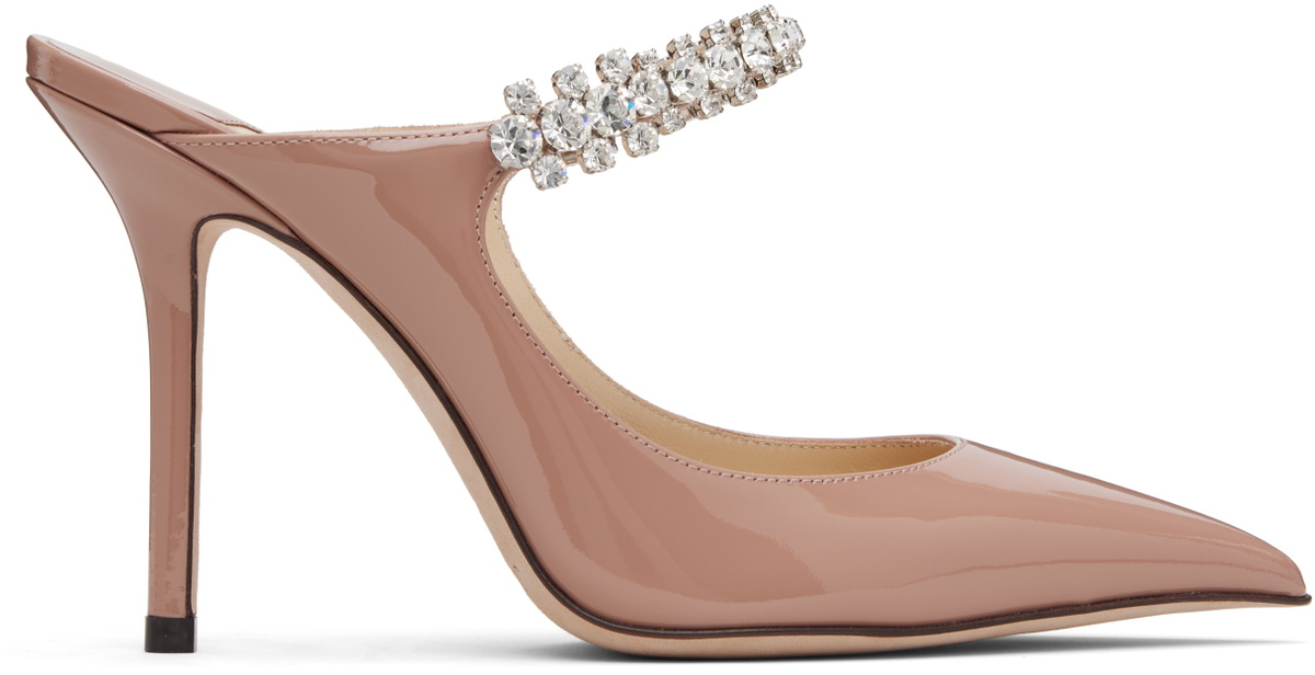 Jimmy Choo Pink Bing 100 Mules Jimmy Choo