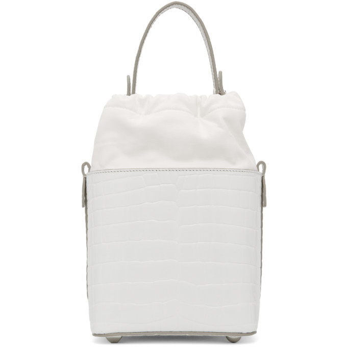 Maison Margiela White Croc 5AC Bucket Bag Maison Margiela