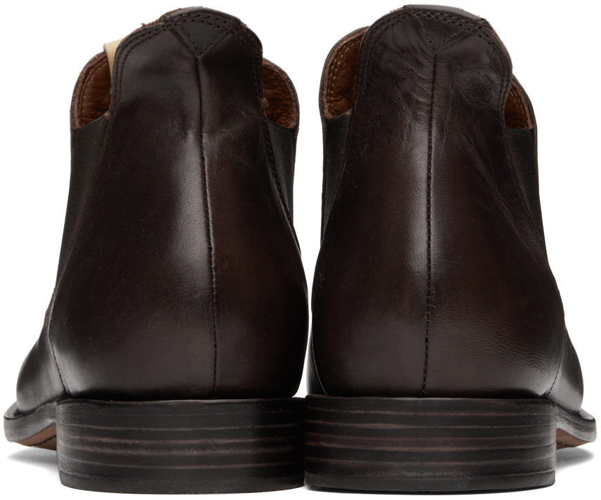 visvim Brown Gornegrat Mid-Folk Chelsea Boots Visvim