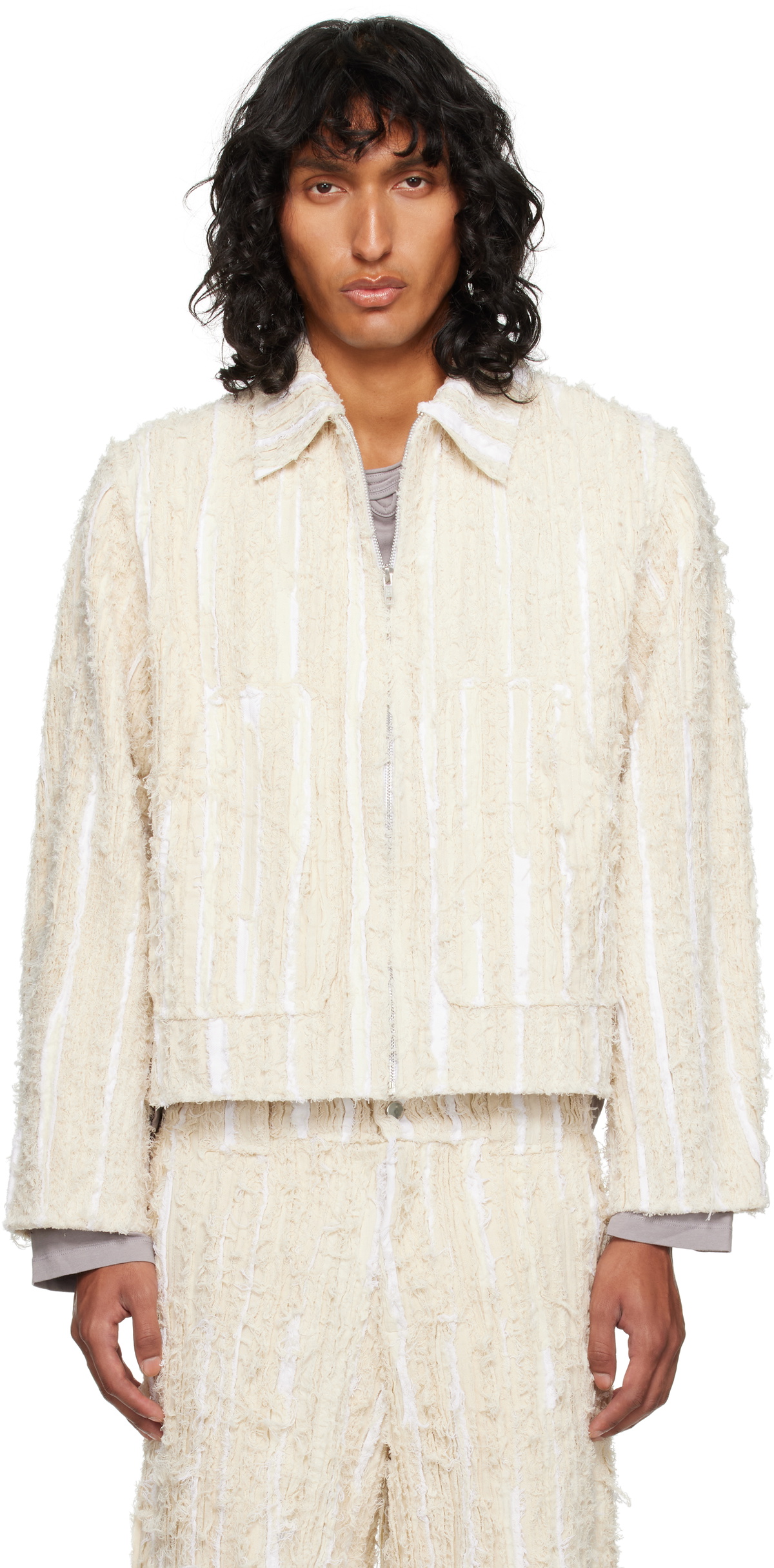 Tondolo Off-White Old Toiles Jacket Tondolo