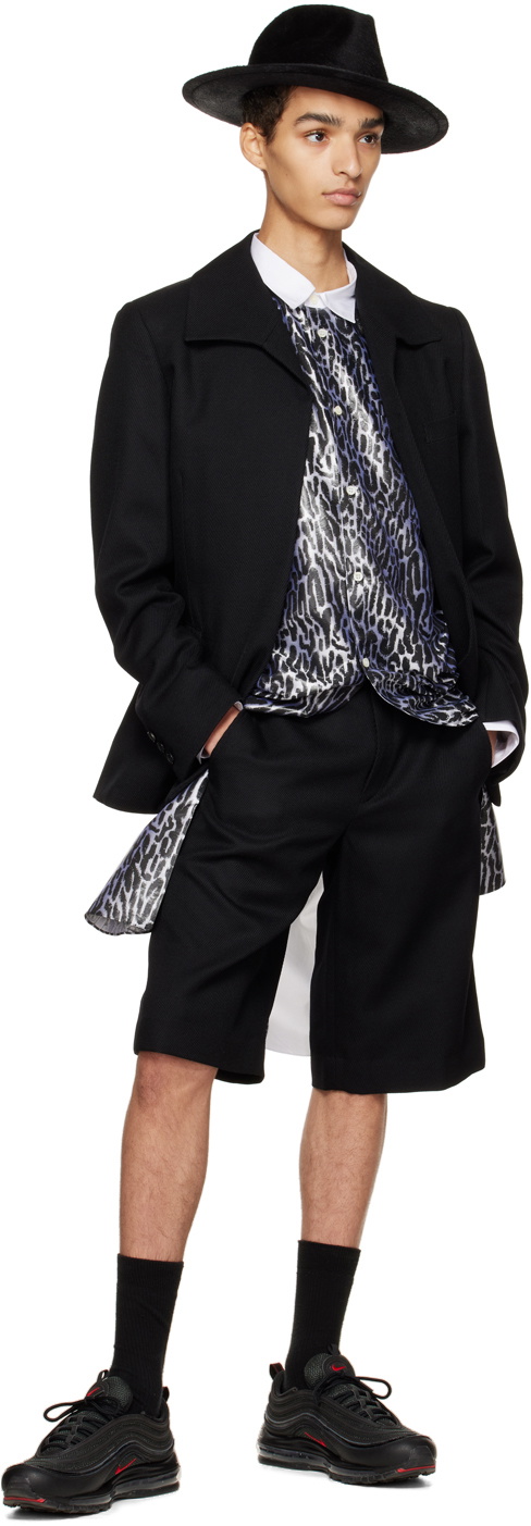 Comme des Garçons Homme Plus Black Zip Shorts Comme des Garcons Homme Plus