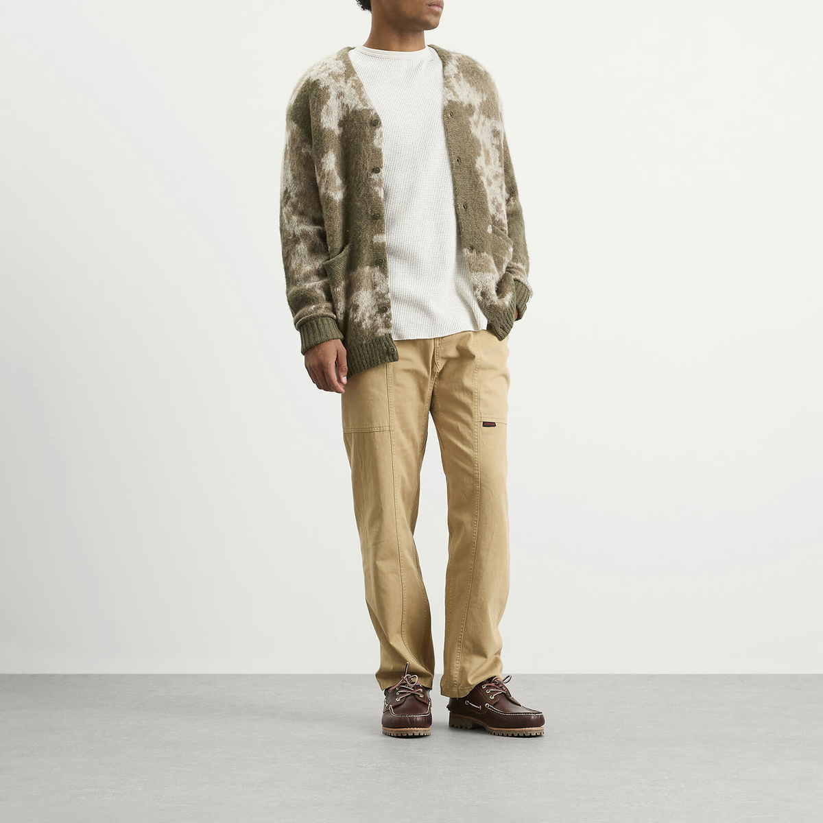 Manastash Men's Blurry Jaquard Cardigan in Grey Manastash