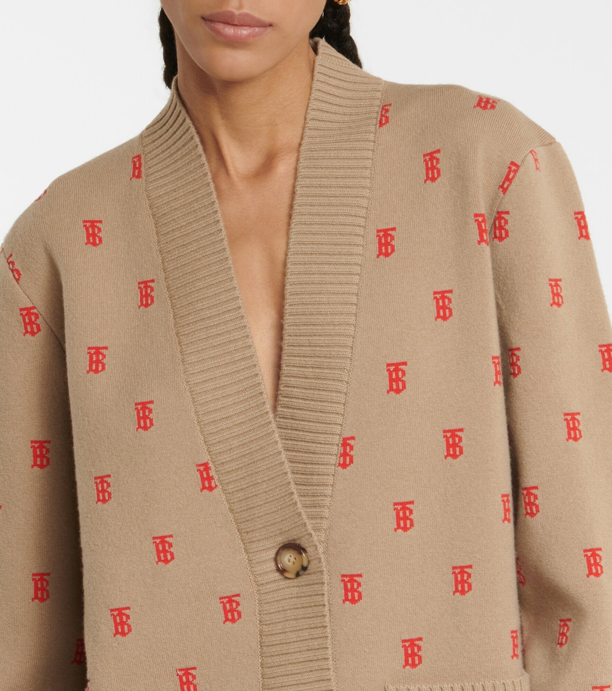 Burberry - Monogram wool-blend cardigan Burberry