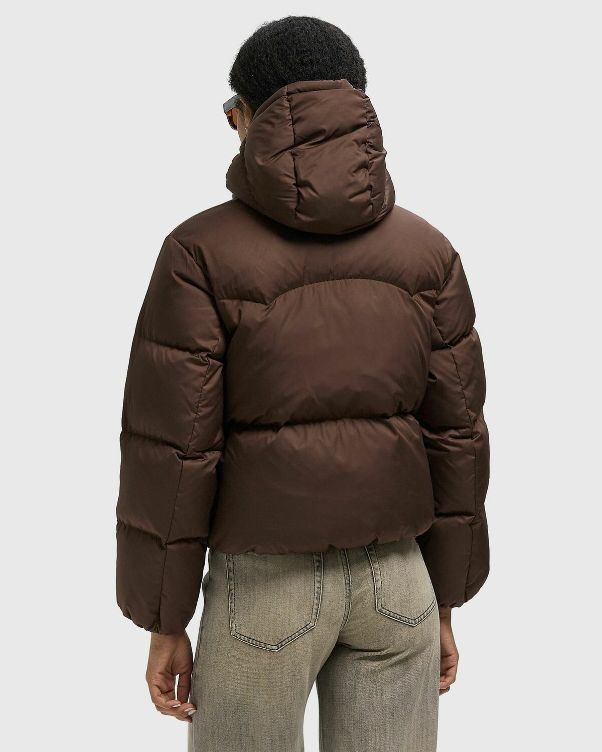 Levis WESTERN BUBBLE SHORTIE Brown Womens Down & Puffer Jacket Levis