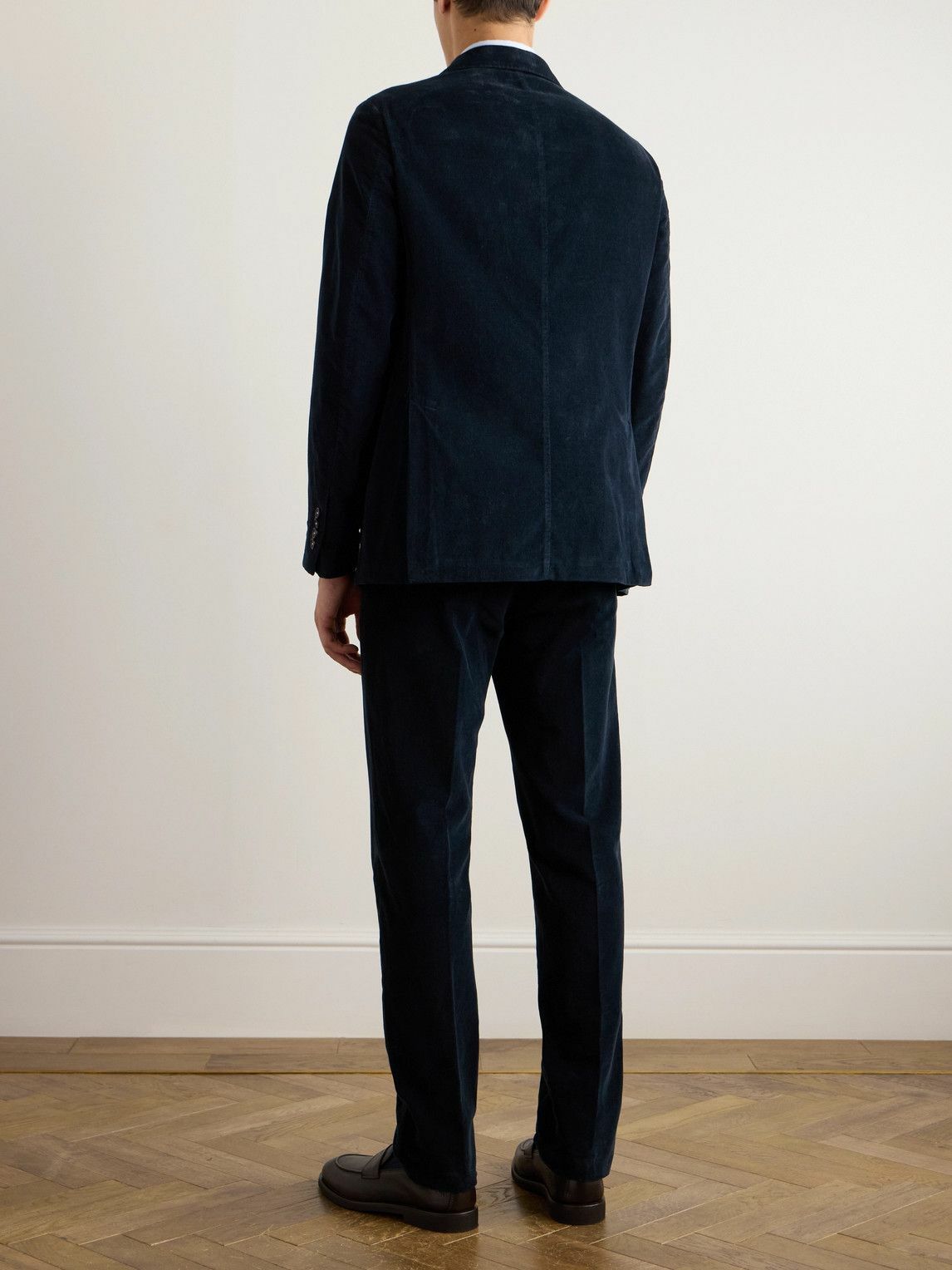 Massimo Alba - Sloop Cotton-Corduroy Suit - Blue Massimo Alba