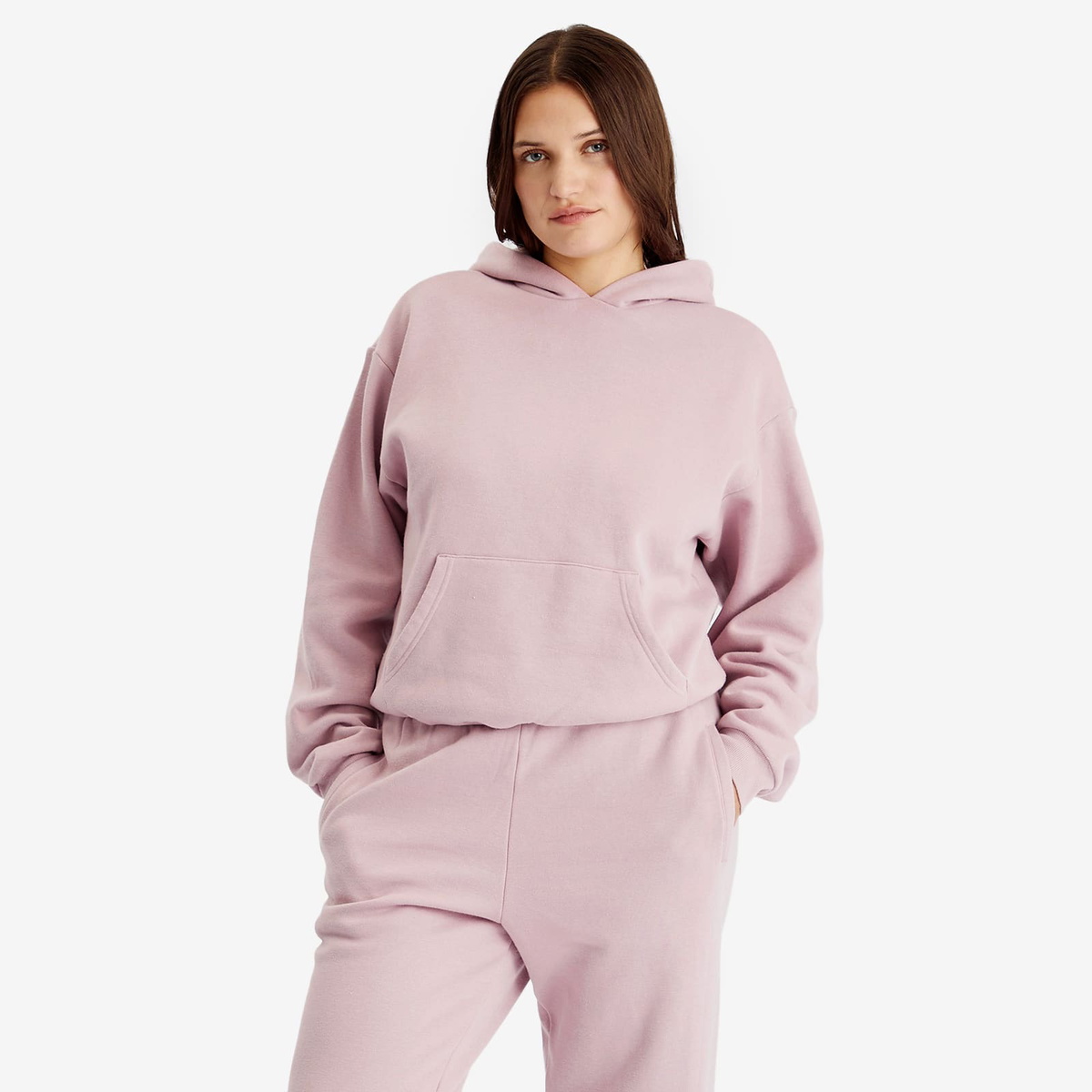 SKIMS Women's Cotton Fleece Pullover Hoodie in Dusk SKIMS