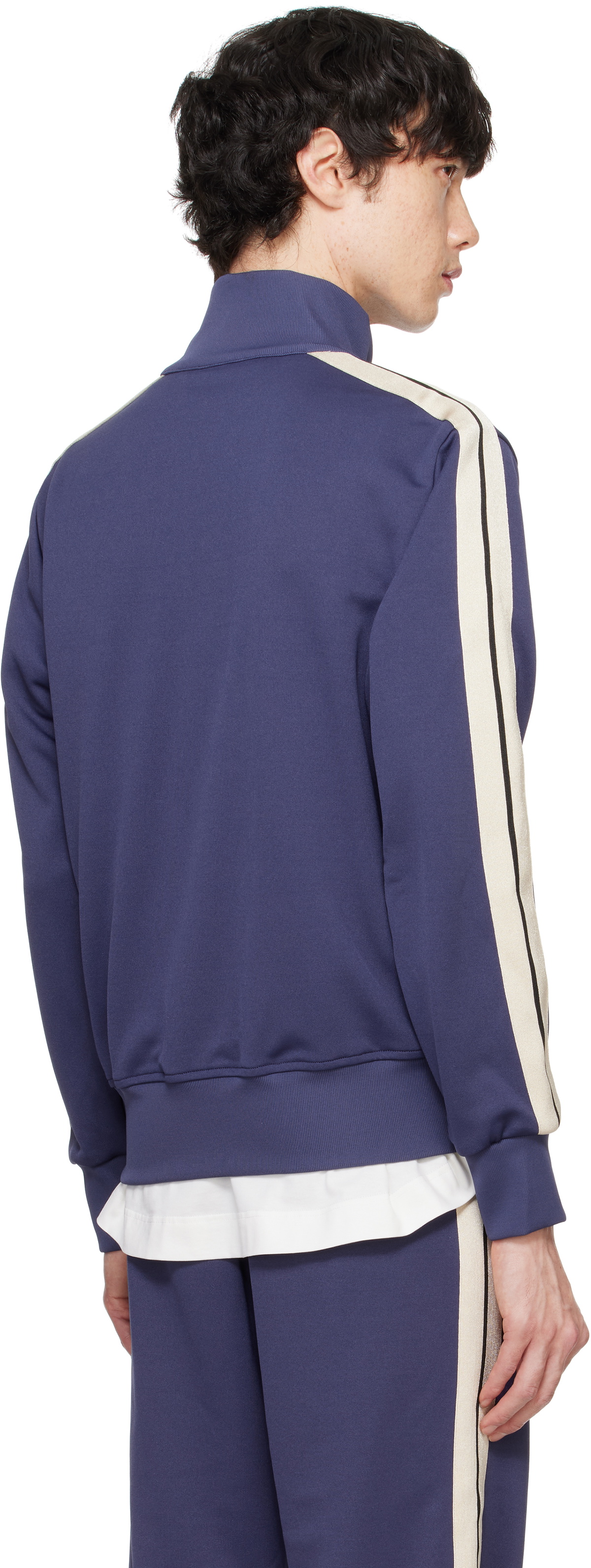 Palm Angels Navy Classic Logo Track Jacket Palm Angels