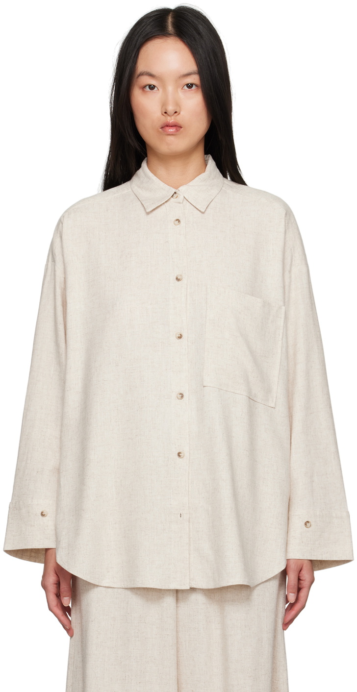 by Malene Birger Beige Derris Shirt by Malene Birger