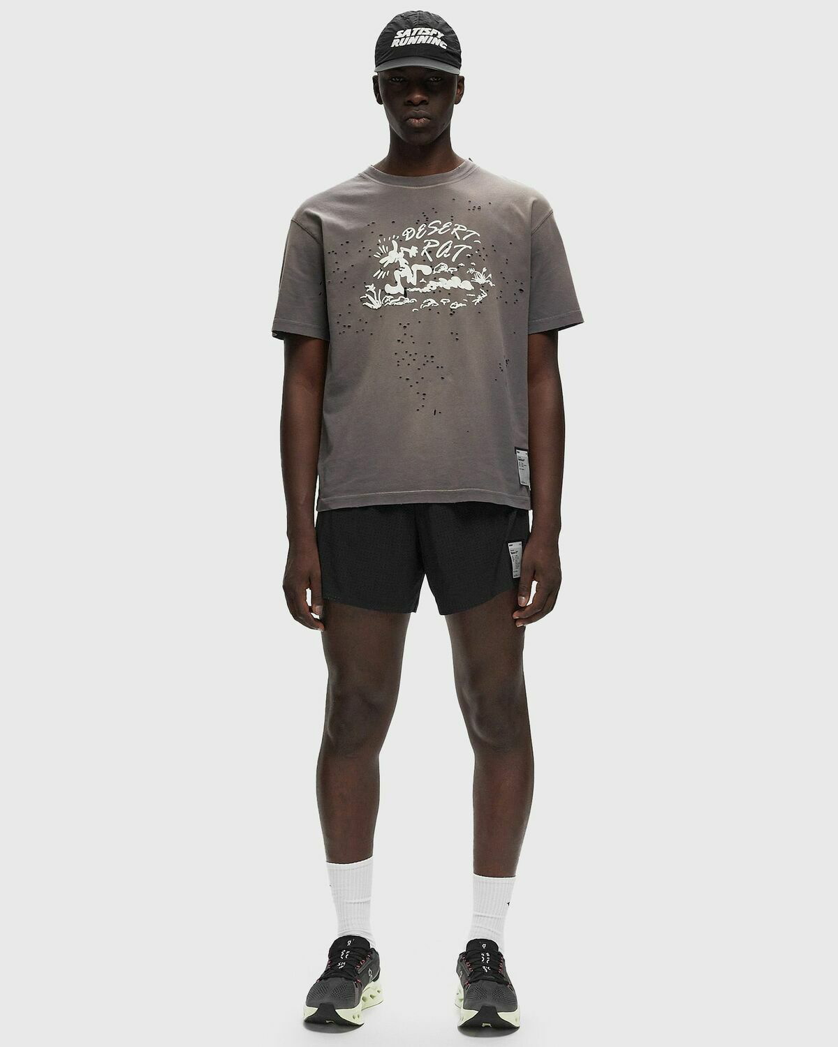 Satisfy Running Moth Tech T Shirt Black Shortsleeves Satisfy