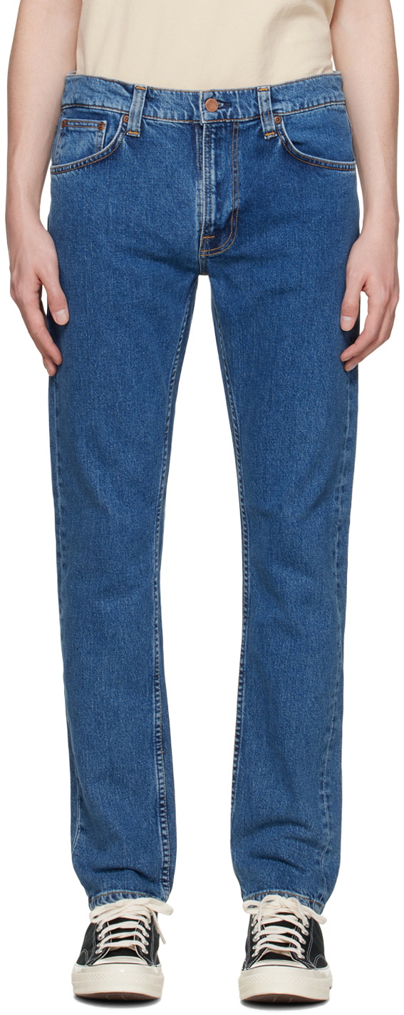 Nudie Jeans Blue Lean Dean Jeans Nudie Jeans Co